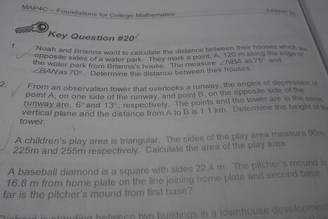 Solved MAP4C - Foundations for College a ge Mathemati tice | Chegg.com