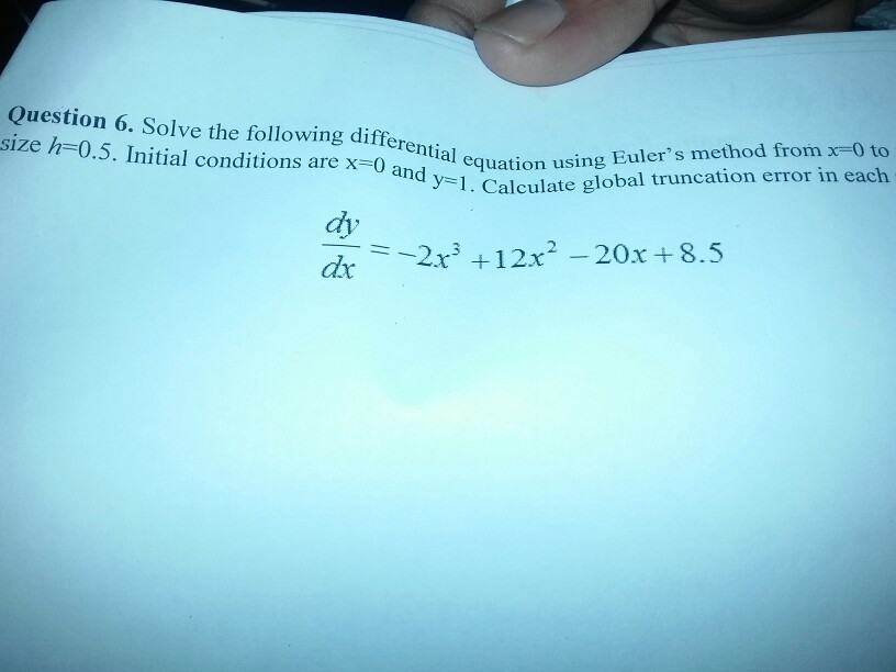 Solved Solve the following differential equation using | Chegg.com