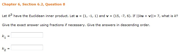 Solved Let R3 have the Euclidean inner product. Let u = (1, | Chegg.com