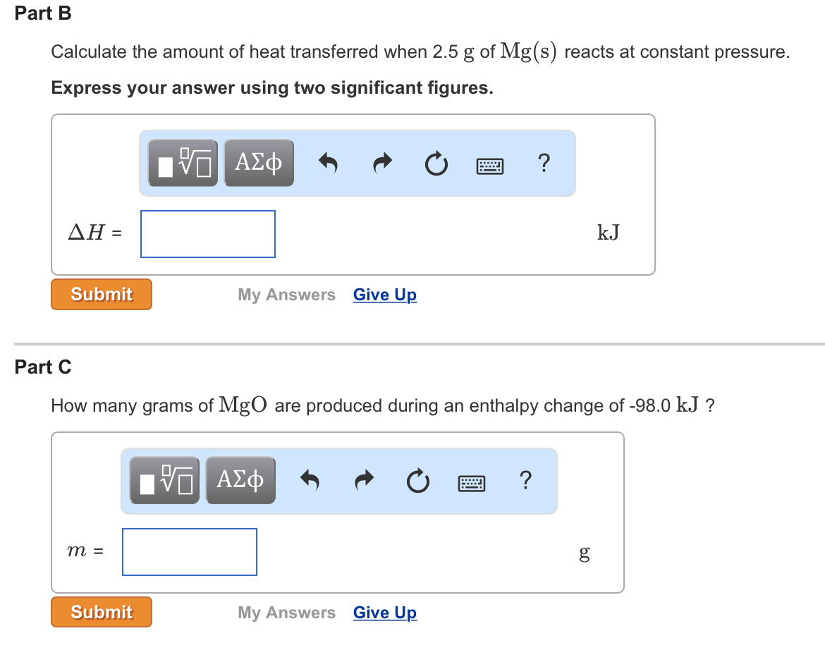 Solved Part B Calculate the amount of heat transferred when | Chegg.com