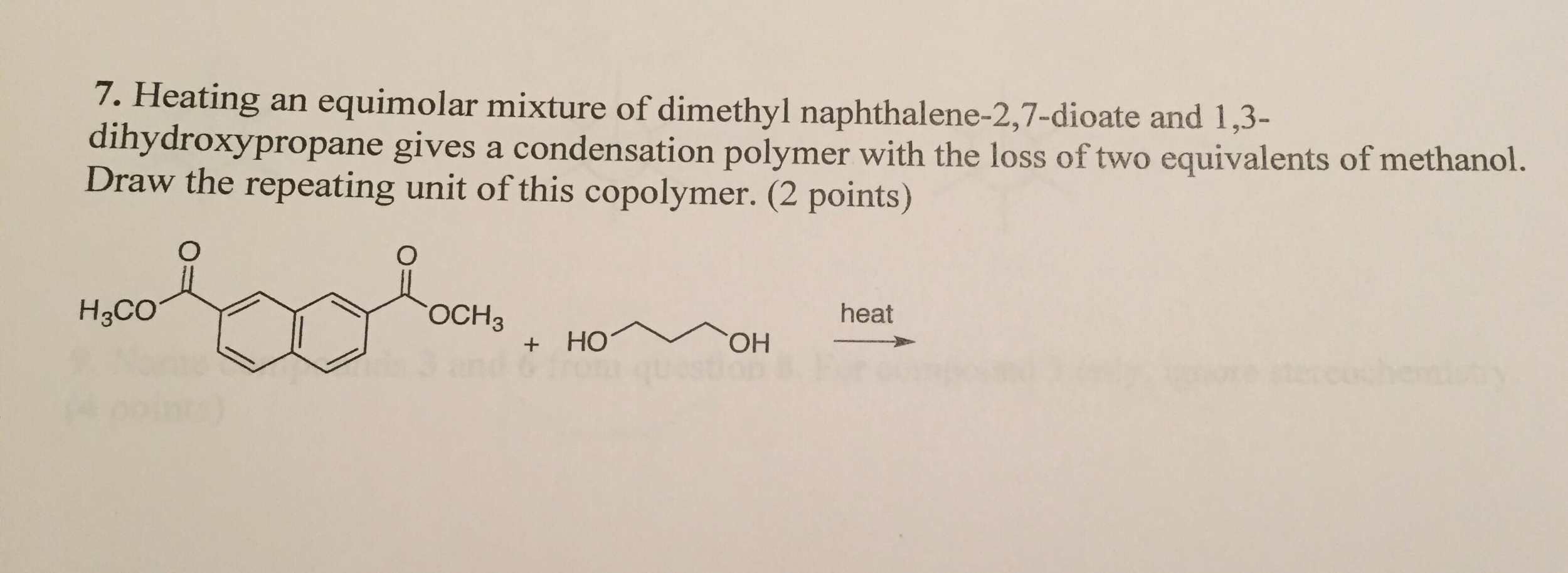 Solved Heating an equimolar mixture of dimethyl | Chegg.com