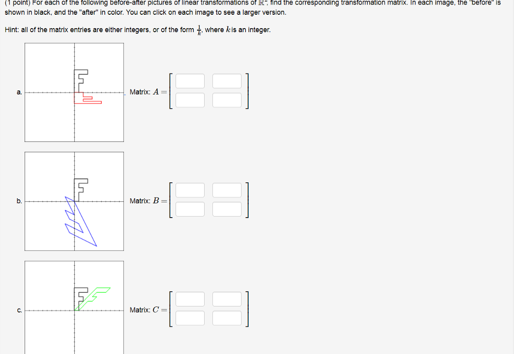 Solved (1 point) For each of the following before-after | Chegg.com