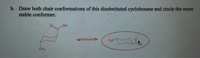 Solved Draw both chair conformations of this substituted | Chegg.com
