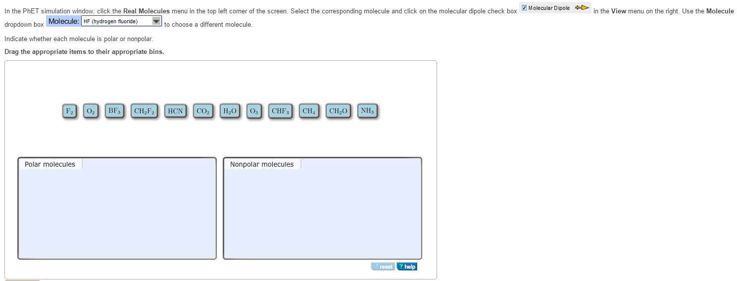 Solved In the PhET simulation window, click the Real | Chegg.com