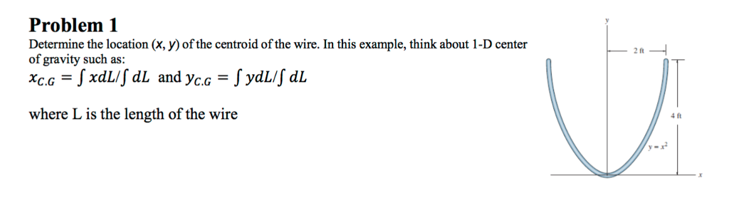 Solved Problem 1 Determine the location (x, y) ofthe | Chegg.com