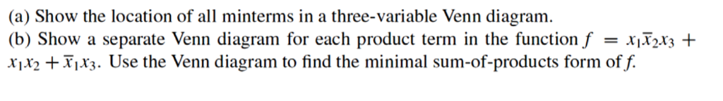 Solved Show the location of all minterms in a three-variable | Chegg.com