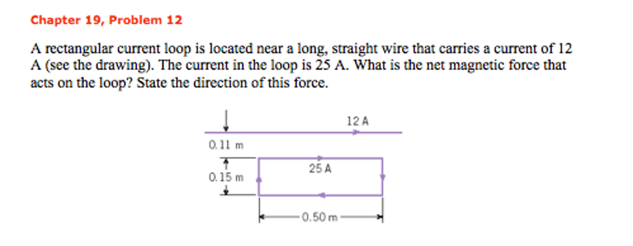 Solved A rectangular current loop is located near a long, | Chegg.com