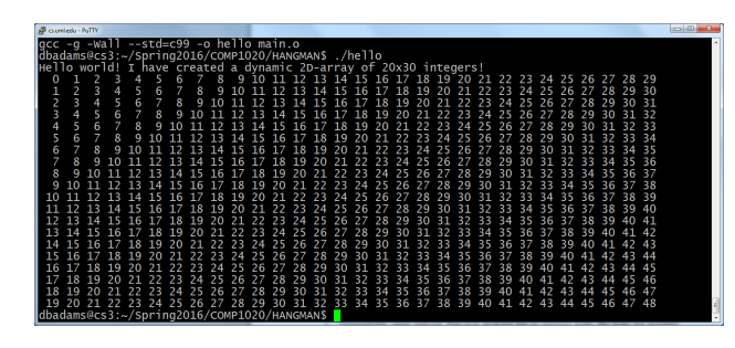 Solved I need to make a dynamic 2D array of 20X30 integers | Chegg.com