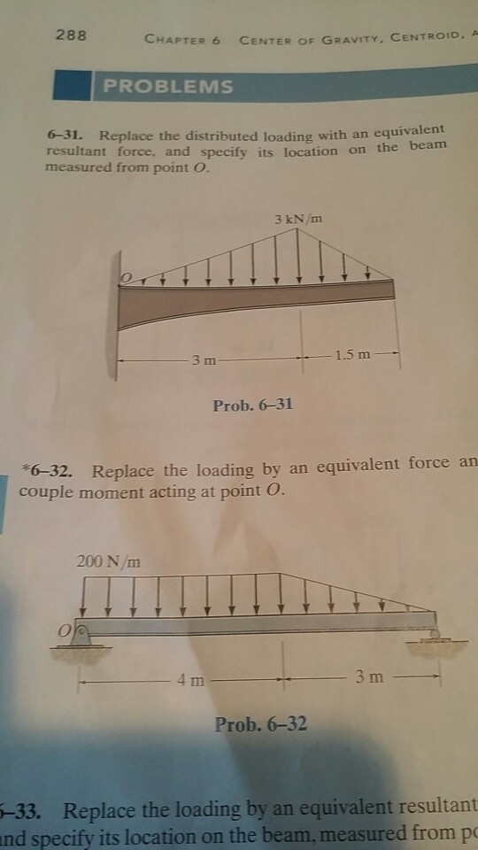 Solved 288 CHAPTER 6 CENTER OF GRAVITY, CENTROID. PROBLEMS | Chegg.com
