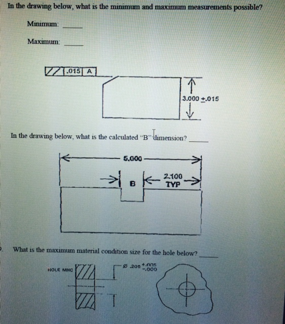 Solved In the drawing below, what is the minimum and maximum | Chegg.com