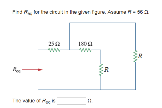 Solved Find R_eq for the circuit in the given figure. Assume | Chegg.com