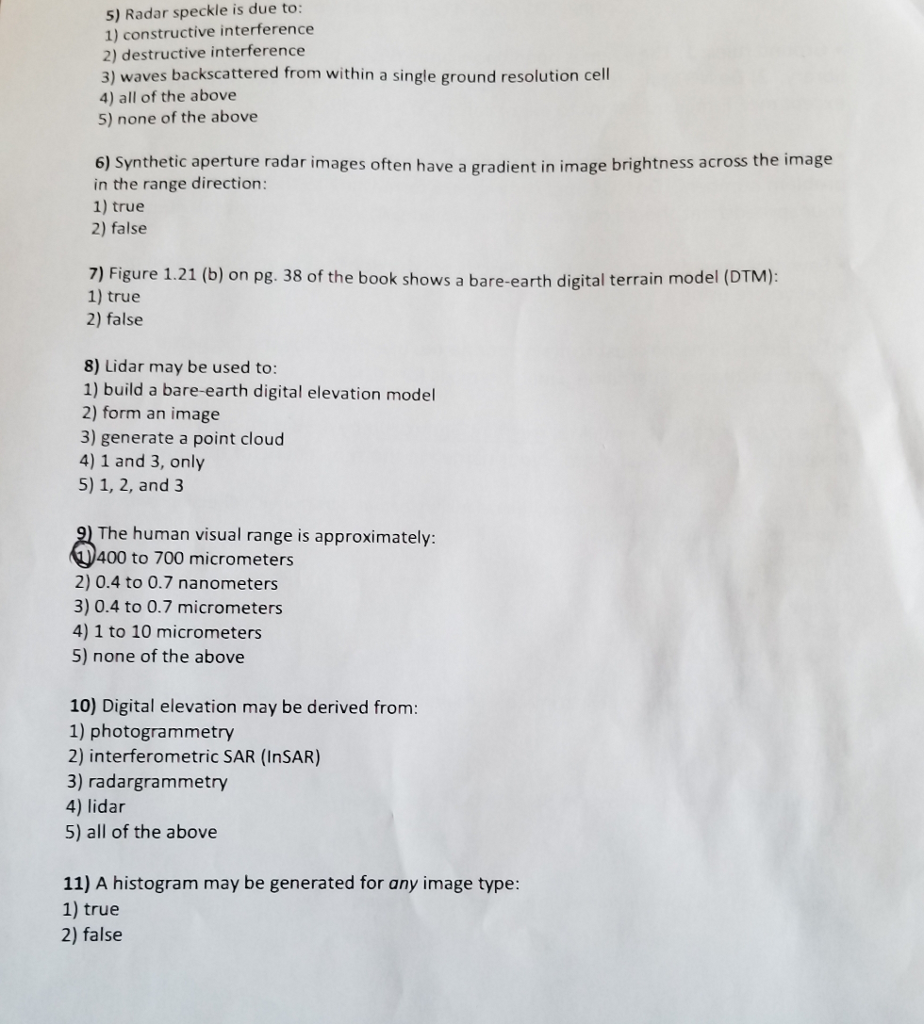 Solved 1) In Figure 6.5 on pg. 393 of the book, the radar | Chegg.com