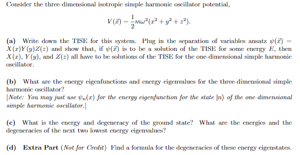 Solved Consider the three-dimensional isotropic simple | Chegg.com