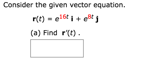 Solved Consider the given vector equation. r(t) = 〈2t-1, t2 | Chegg.com Solved Consider the given vector equation. r(t) = 〈2t-1, t2 | Chegg.com