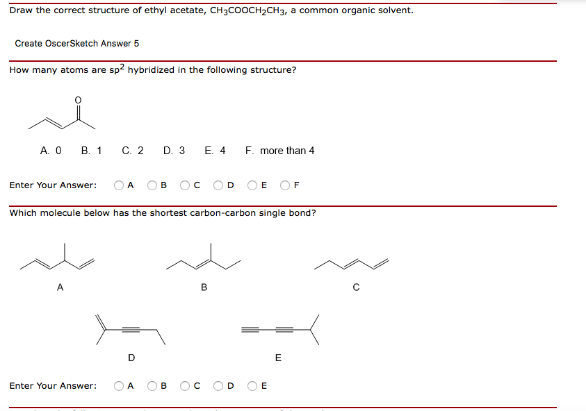 Ethyl Acetate Lewis Structure
