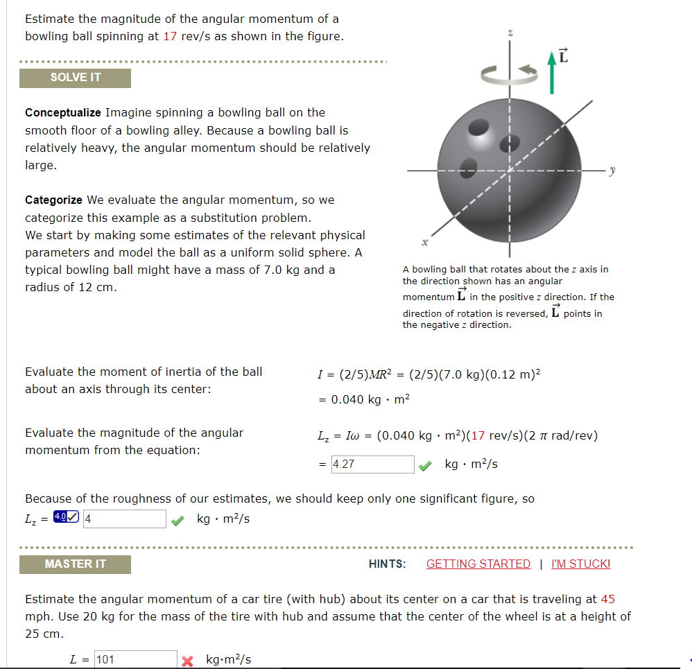 Solved Estimate The Magnitude Of The Angular Momentum Of A