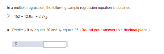 Solved In a multiple regression, the following sample | Chegg.com