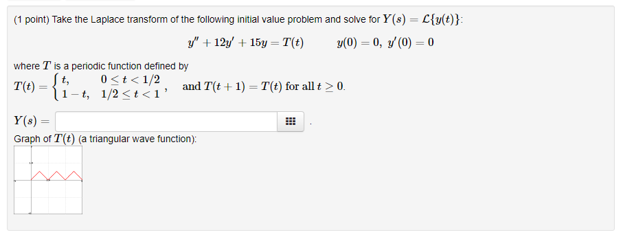 Solved Help please. I know there's a formula for the laplace | Chegg.com