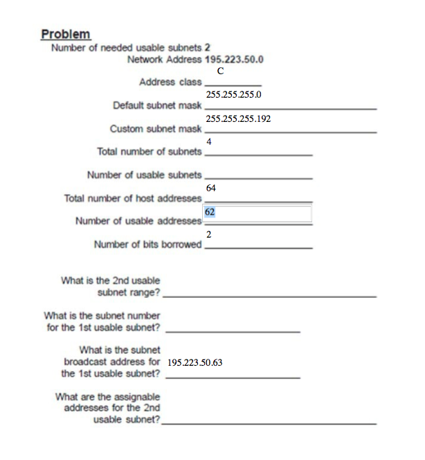 Solved Need some help with a networking question, have most | Chegg.com