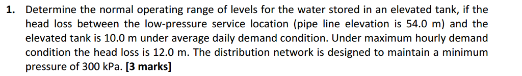 Solved Determine the normal operating range of levels for | Chegg.com