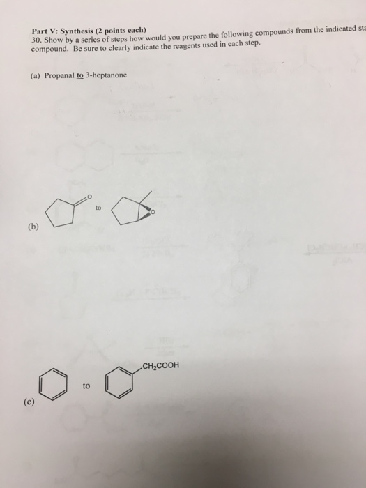 Solved Show by a series of steps how would you prepare the | Chegg.com