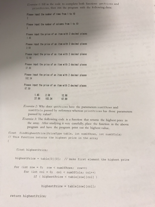 Solved LESSON TB LAB 7.3 Working with Two-Dimensional Arrays | Chegg.com