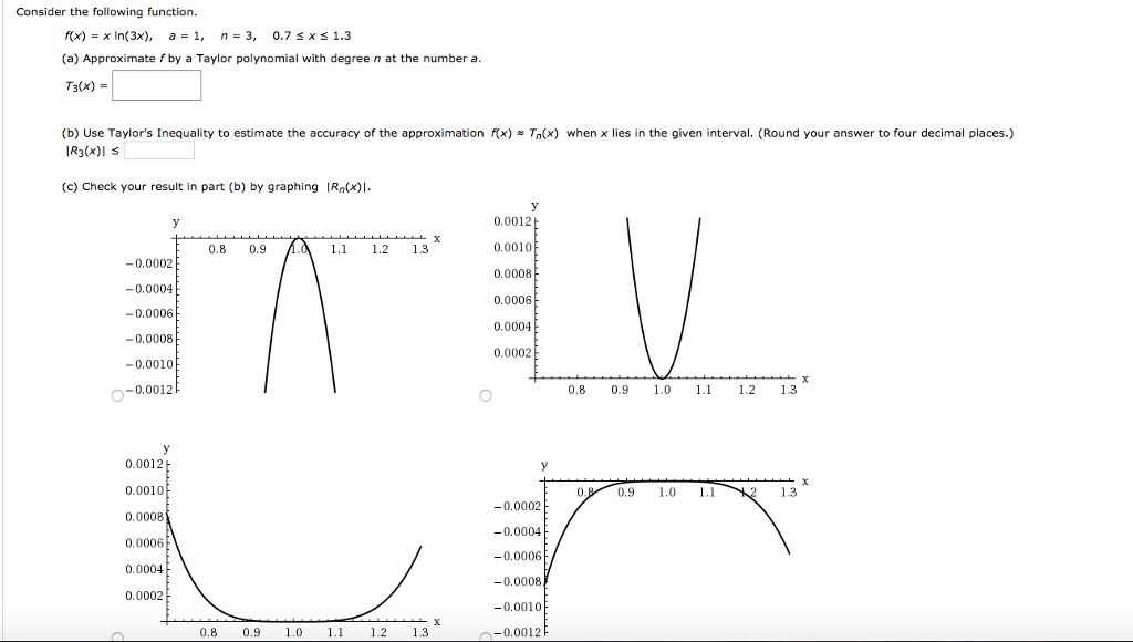 Solved Consider The Following Function Fx X Ln3x A