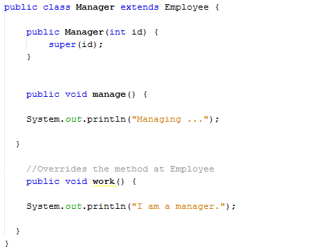 Solved public class Manager extends Employee i public | Chegg.com