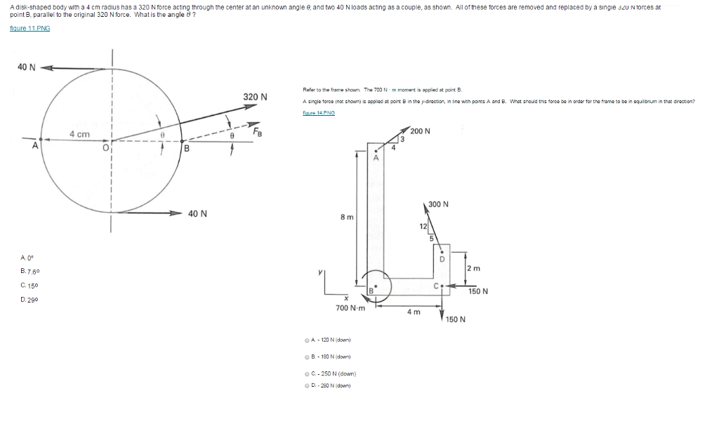 Solved A disk-shaped body with a 4 cm radius has a 320 N | Chegg.com