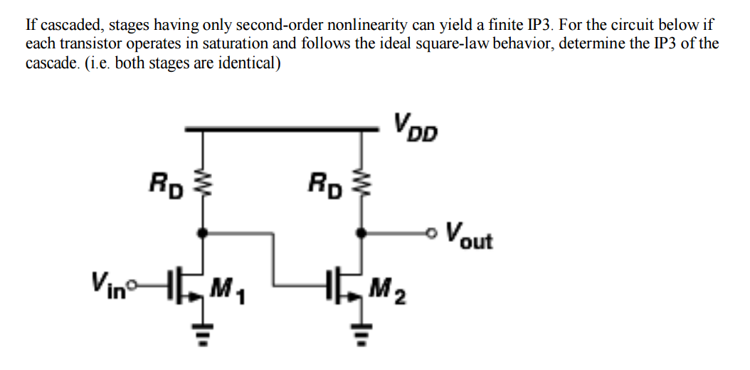 Solved If cascaded, stages having only second-order | Chegg.com
