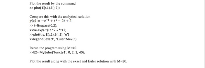 Solved Solve this by using Euler's method Attached is a | Chegg.com