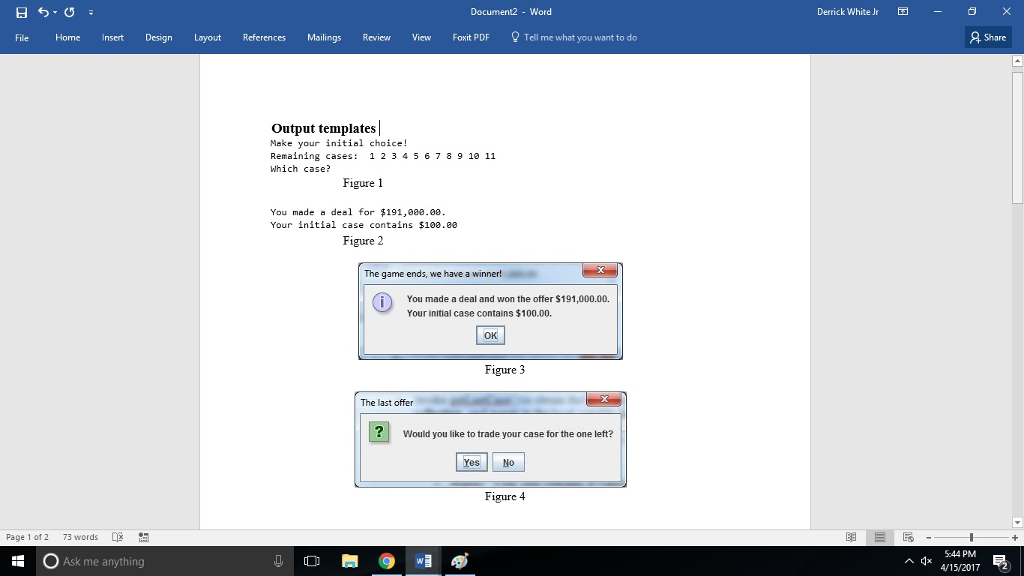 Solved For this project, you will construct a Java program | Chegg.com