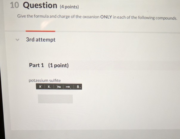 Solved Name the following compounds. 4th attempt Part 1 (1 | Chegg.com