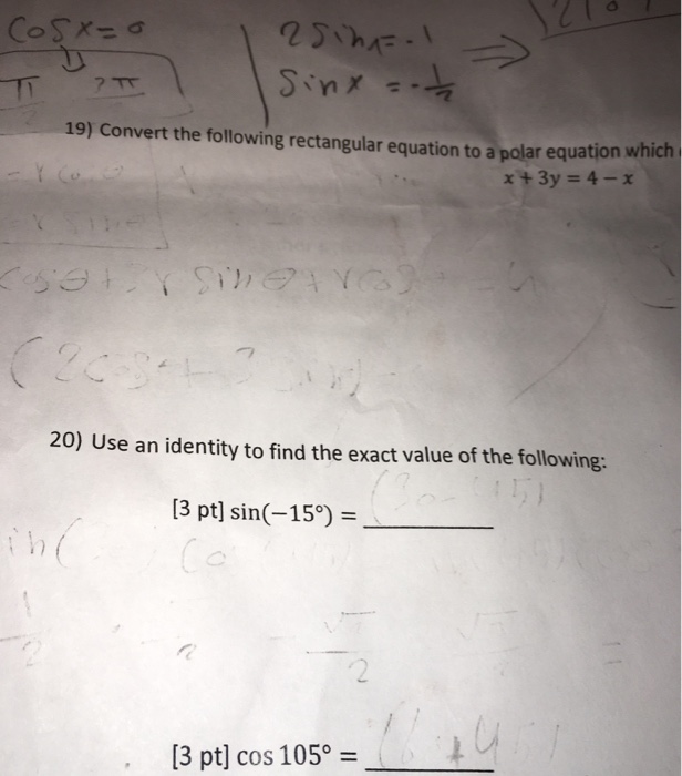 Solved Convert the following rectangular equation to a polar | Chegg.com