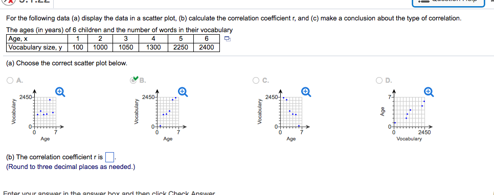 Solved For the following data (a) display the data in a | Chegg.com