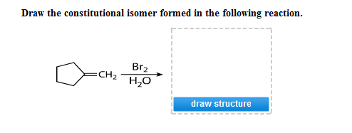 Solved Draw the constitutional isomer formed in the | Chegg.com