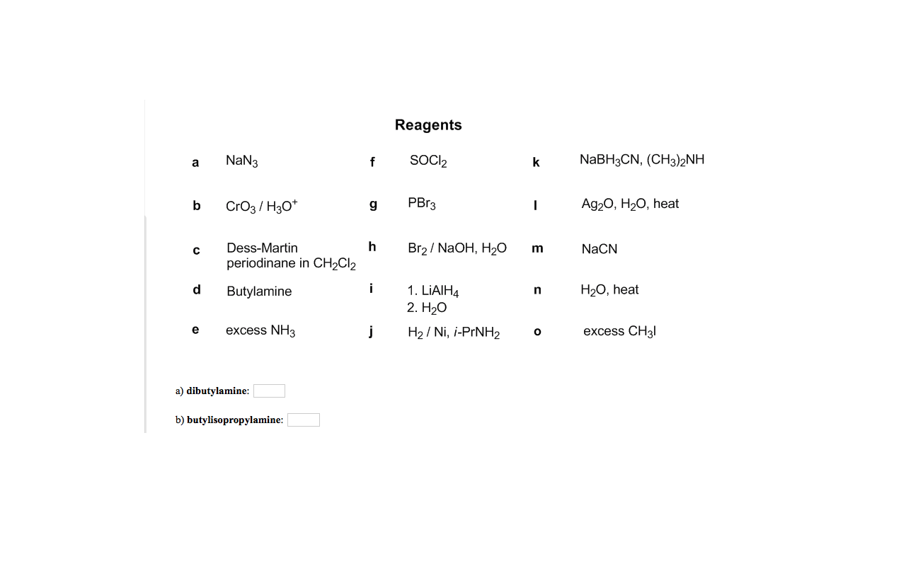 Solved Choose reagents from the table for conversion of | Chegg.com