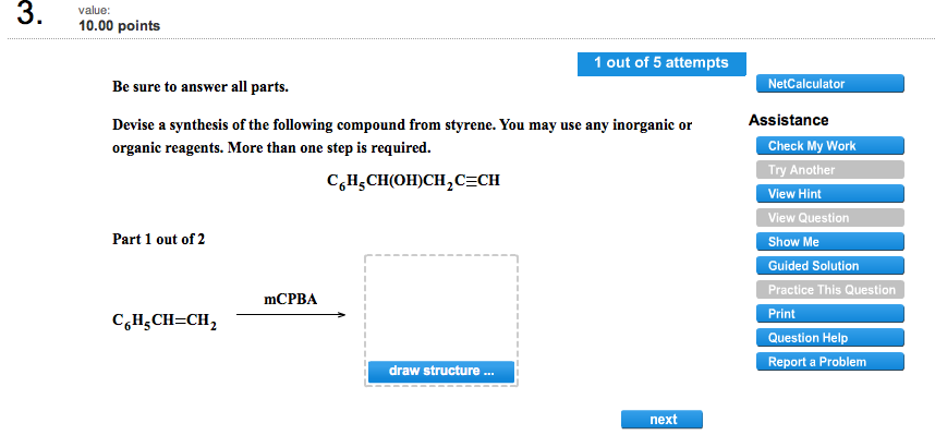 Solved Be sure to answer all parts. Devise a synthesis of | Chegg.com