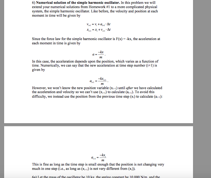 Solved In this problem we will extend your numerical | Chegg.com