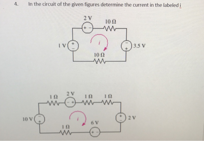Solved In the circuit of the given figures determine the | Chegg.com