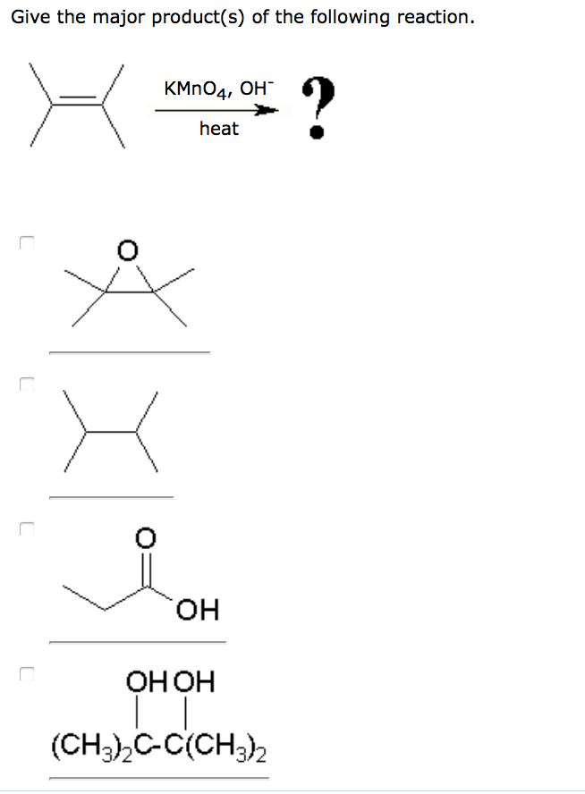 Solved There Is No Reaction Under These Conditions Or The
