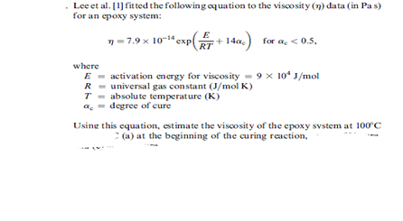 Solved Lee et al fitted the following equation to the | Chegg.com
