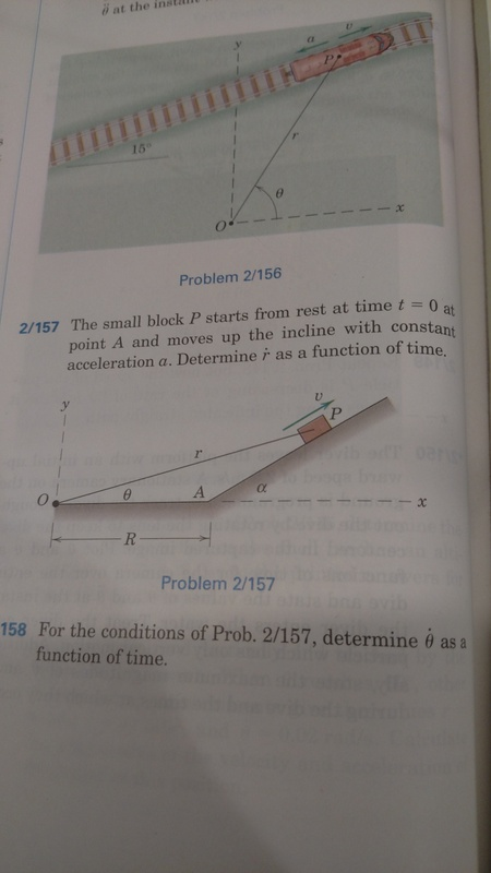 Solved The small block P starts from rest at time t = 0 at | Chegg.com
