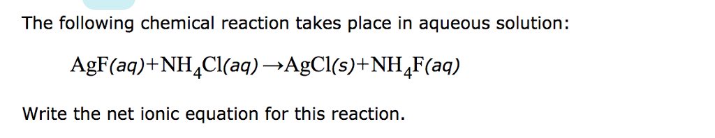 Solved The following chemical reaction takes place in | Chegg.com
