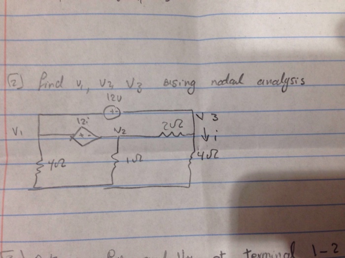 Solved Find V_1, V_2 V_3 using nodal analysis | Chegg.com