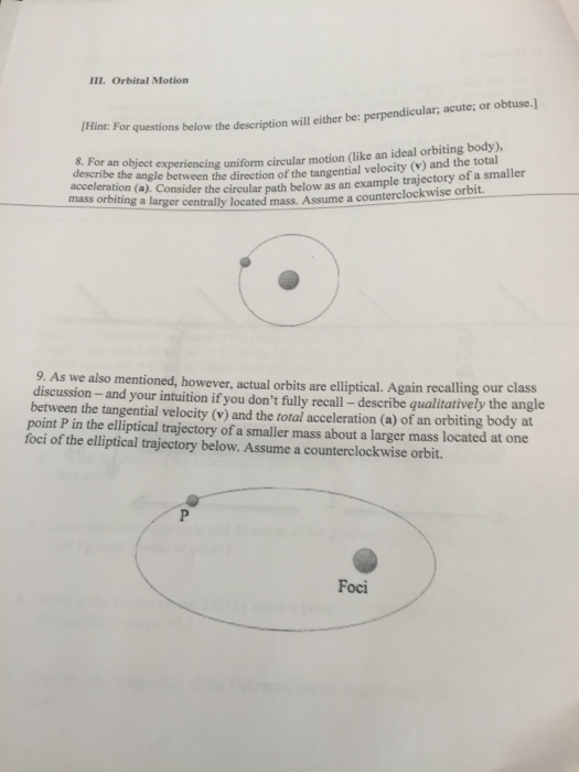 Solved For an object experiencing uniform circular motion | Chegg.com