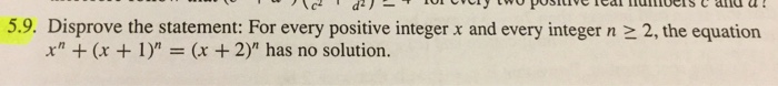 Solved Disprove the statement: For every positive integer x | Chegg.com