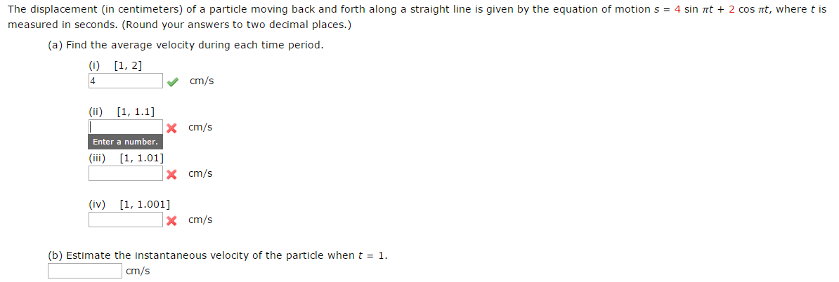 Solved of a particle moving back and forth along a straight | Chegg.com