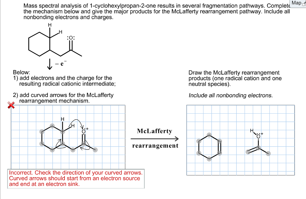 Solved mclafferty rearrangement 1-cyclohexylpropan-2-one | Chegg.com