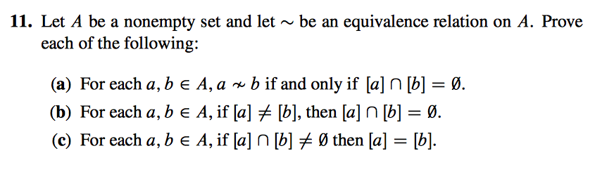 Solved Let A be a nonempty set and let be an equivalence | Chegg.com